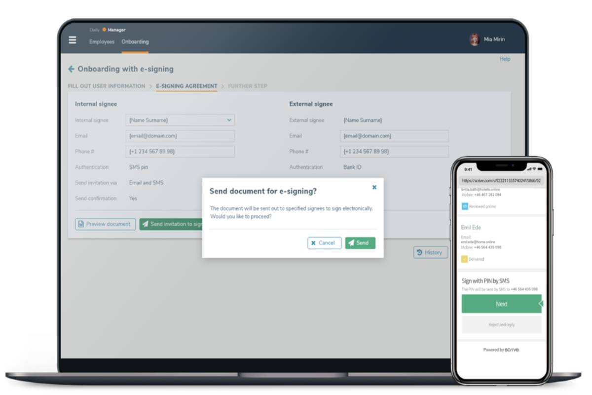 SD Worx i partnerskap med Scrive e-signering | SD Worx